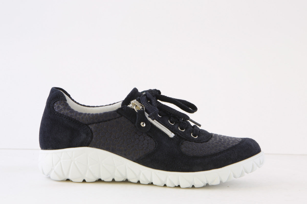 WALDLAUFER - H89001 218 HAVY-STRETCH LACED WALKING SHOE - NAVY – Victor Dwyer Ladies & Children ...