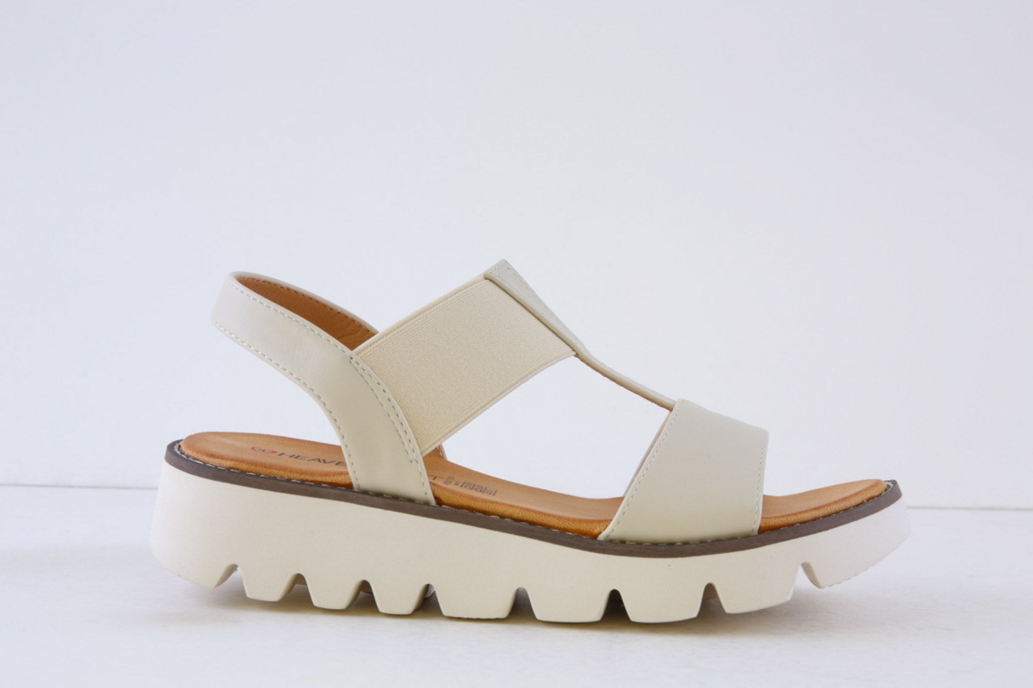 HEAVENLY FEET - RITZ A CHUNKY FLAT SANDAL - BEIGE – Victor Dwyer Ladies ...