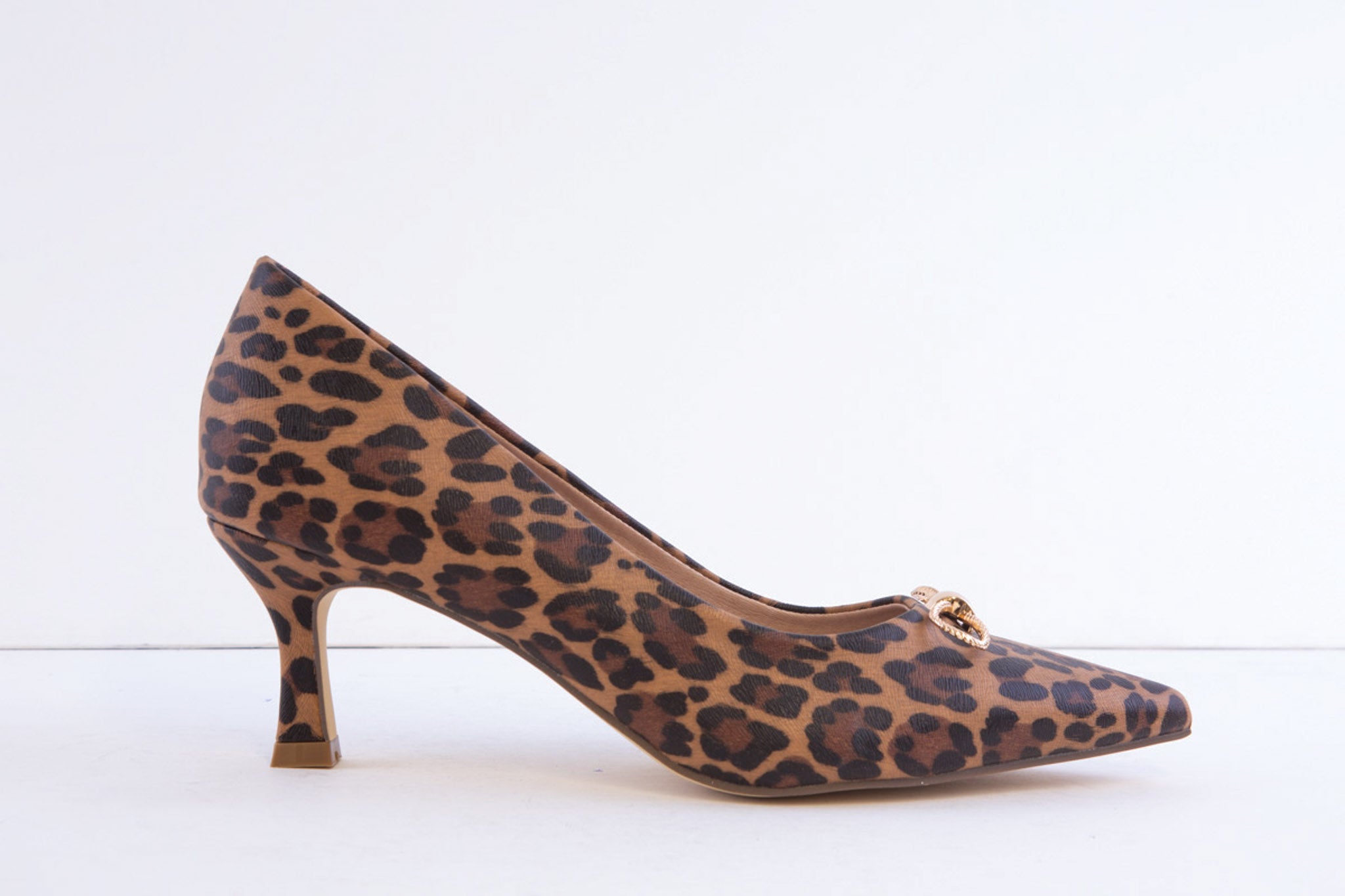 Cocco Ritz Leopard Patent Medium Heel Court Shoe - Stylish & Comfortab ...