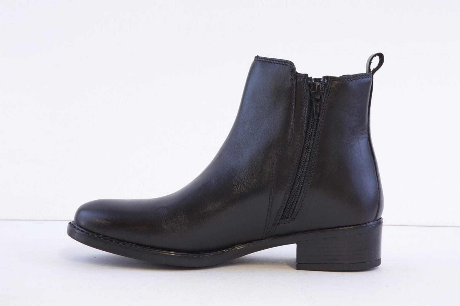 DUBARRY - 1983 01 CREST-LOW HEEL ANKLE BOOT - BLACK LEATHER – Victor ...