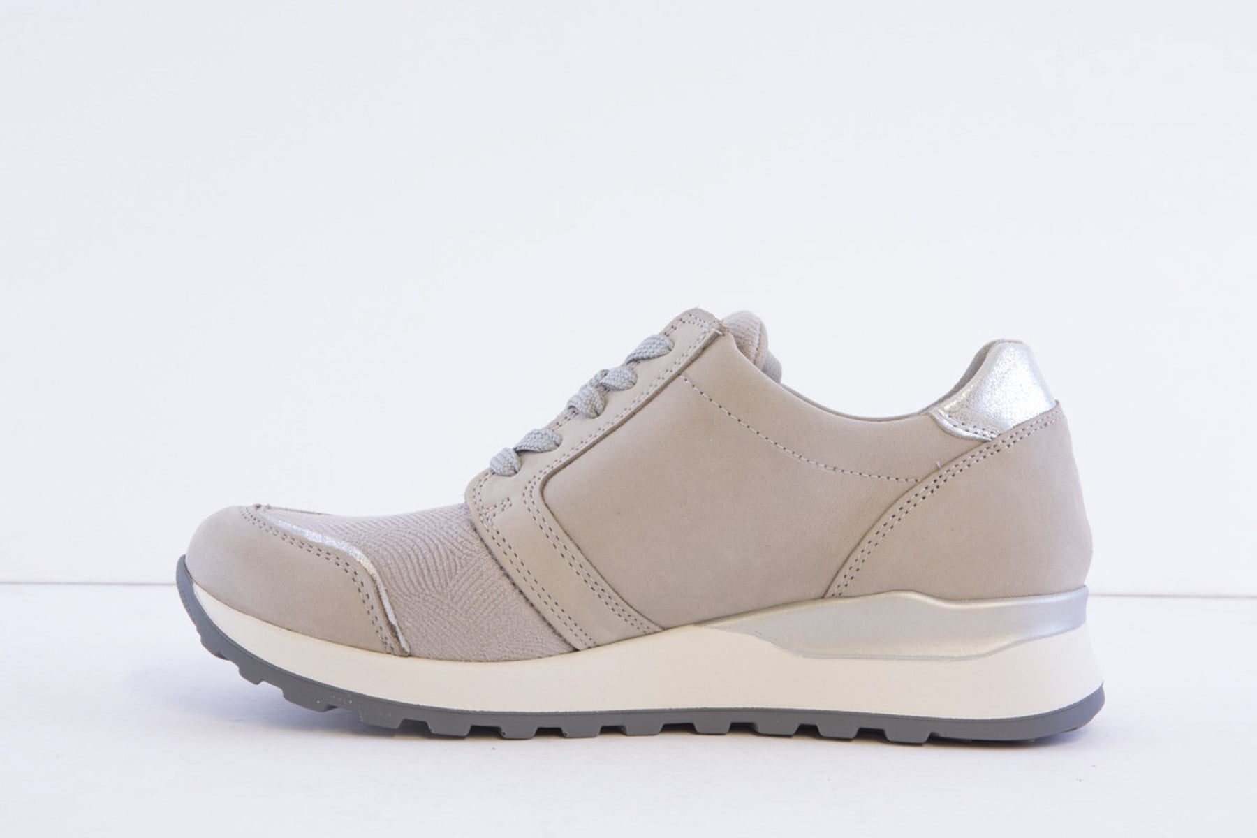 WALDLAUFER - H64007 409 HIROKO-LACED WEDGE SHOE -H WIDTH - SILVER ...