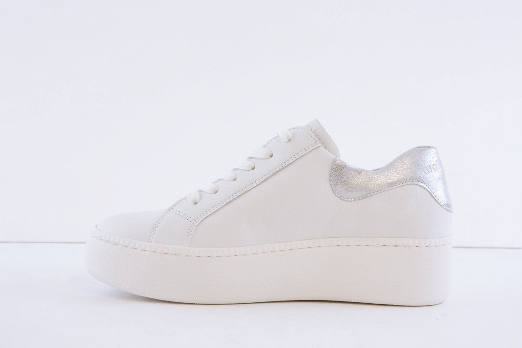 WALDLAUFER - 733001 215 H-NICKY LACED/ZIP SHOE - WHITE/SILVER – Victor ...