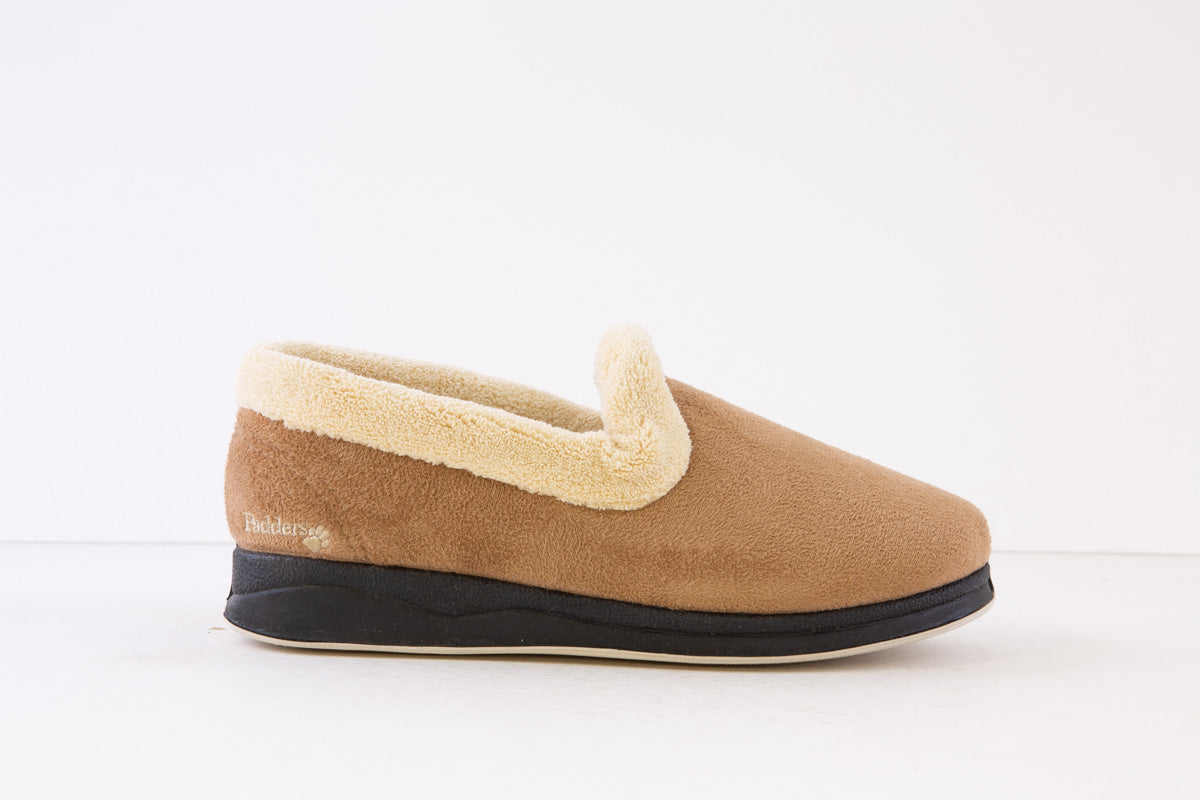 Padders 406 Repose Slippers - Taupe, Comfort Slip-On Design – Victor ...