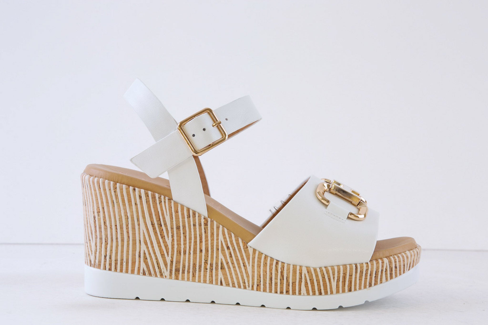 Repo High Wedge Sandal - Stylish White Footwear for Women – Victor ...