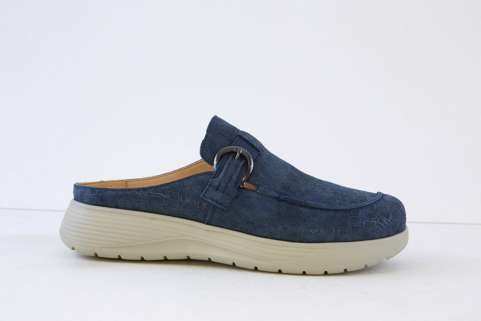 G-COMFORT - S-8621LF TOE-IN COMFORT MULE - NAVY NUBUCK – Victor Dwyer ...