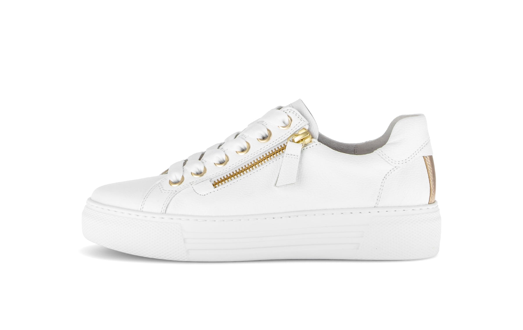 GABOR - 86.465.51 LACED/ZIP FASHION SHOE - WHITE – Victor Dwyer Ladies ...