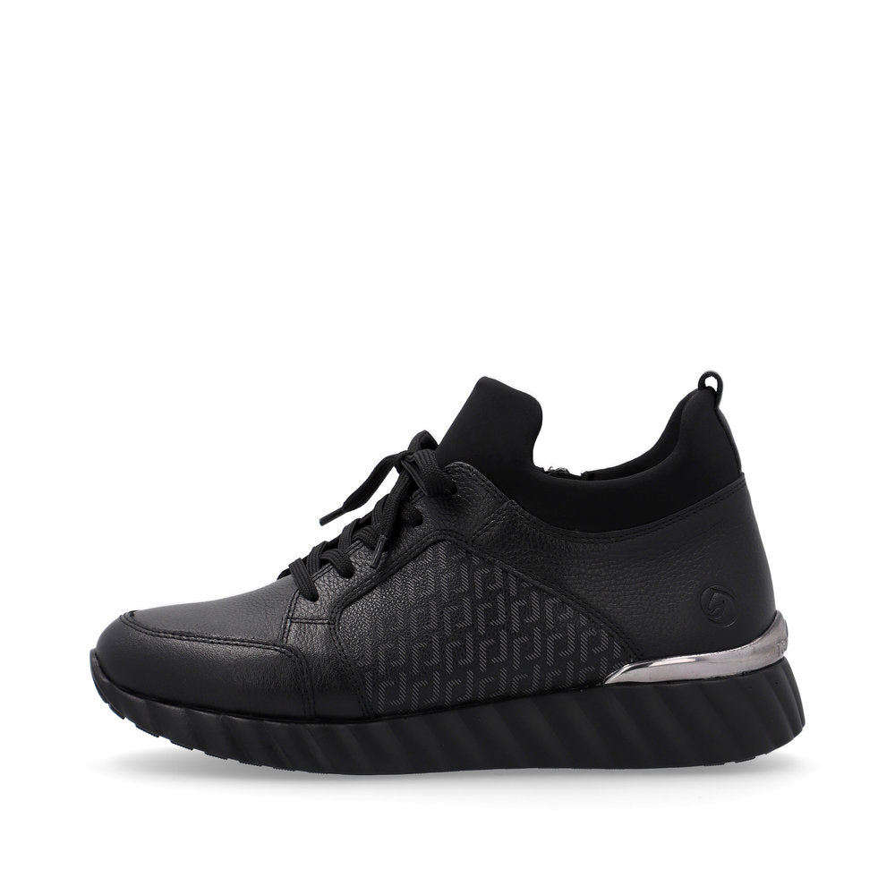 REMONTE - D5982-01 MOC LACE HIGH FRONTED SHOE - BLACK – Victor Dwyer ...