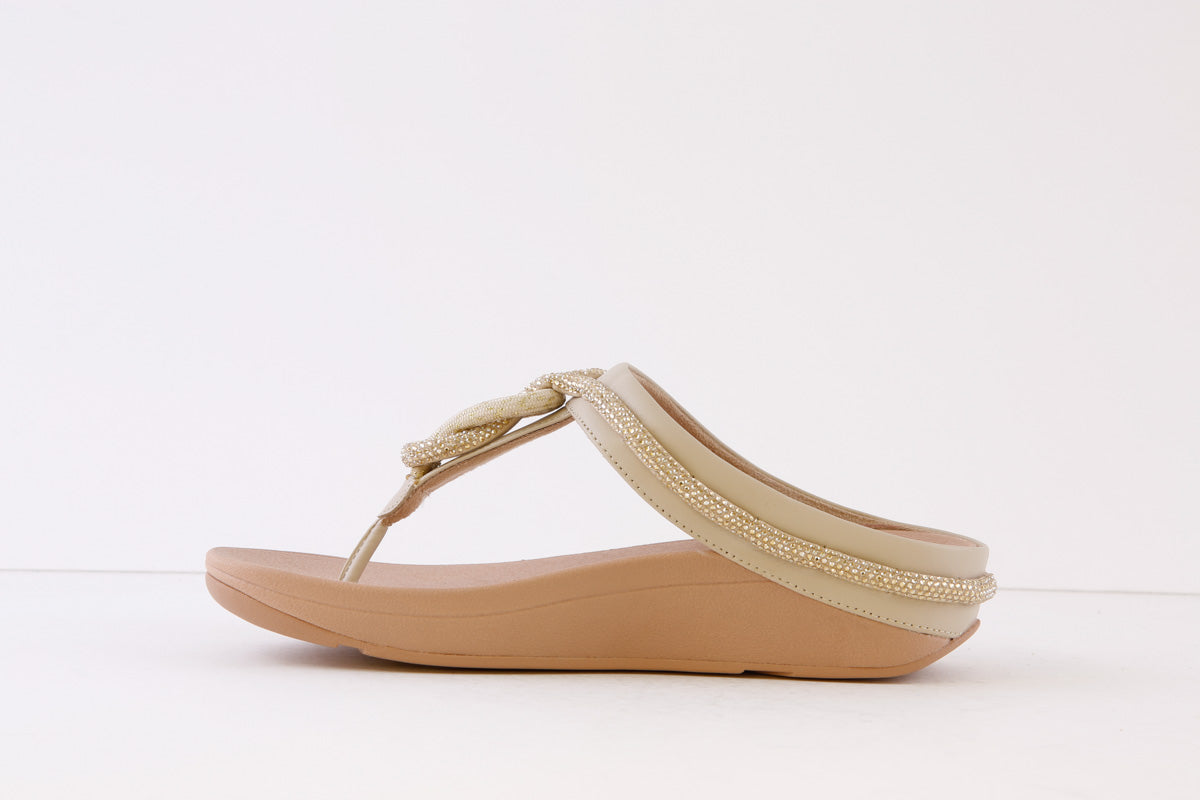 FITFLOP - FINO CRYSTAL TOE-POST MULE - GOLD – Victor Dwyer Ladies ...