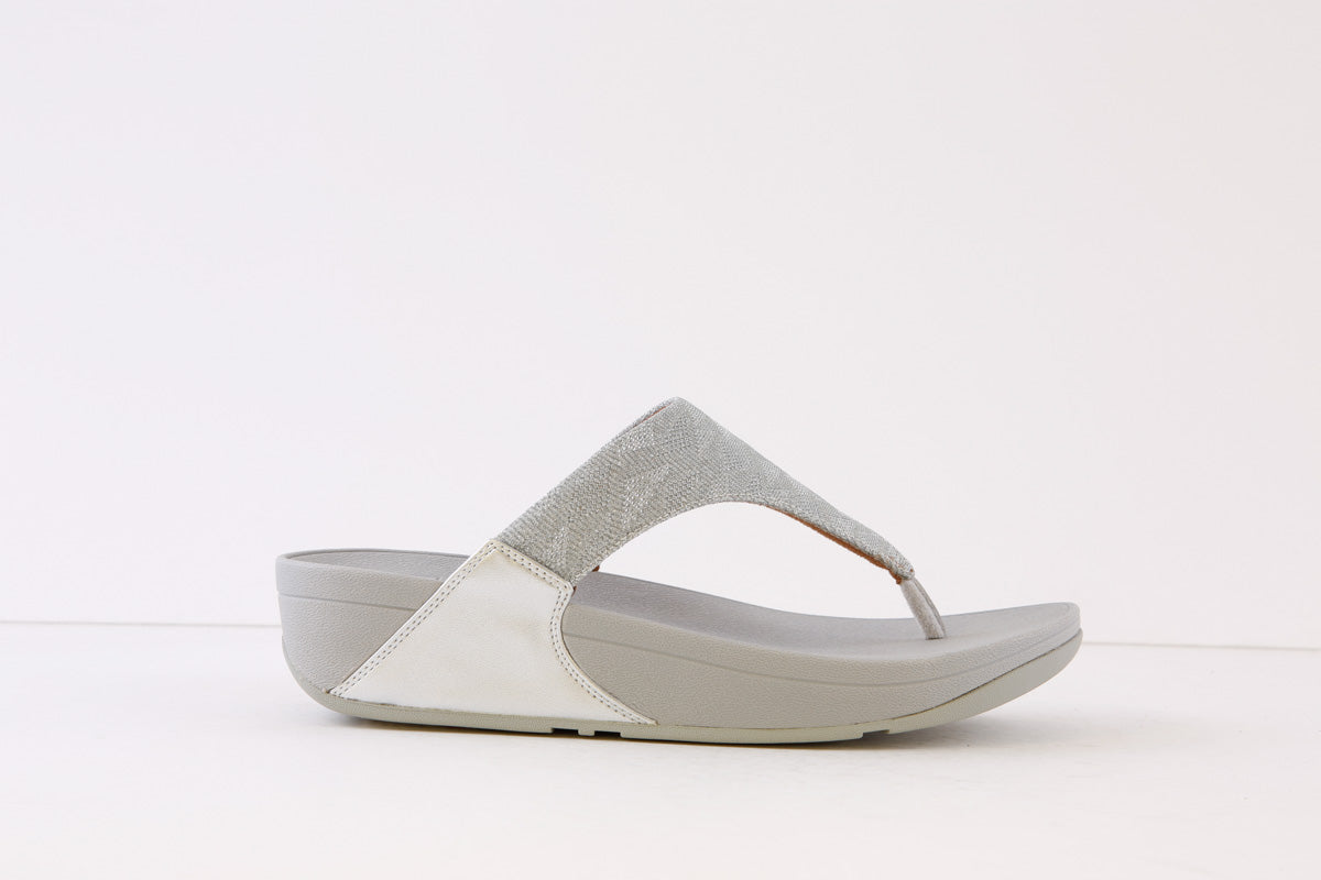 FitFlop Lulu Glitz Toe-Post Mule Sandals - Silver – Victor Dwyer Ladies ...