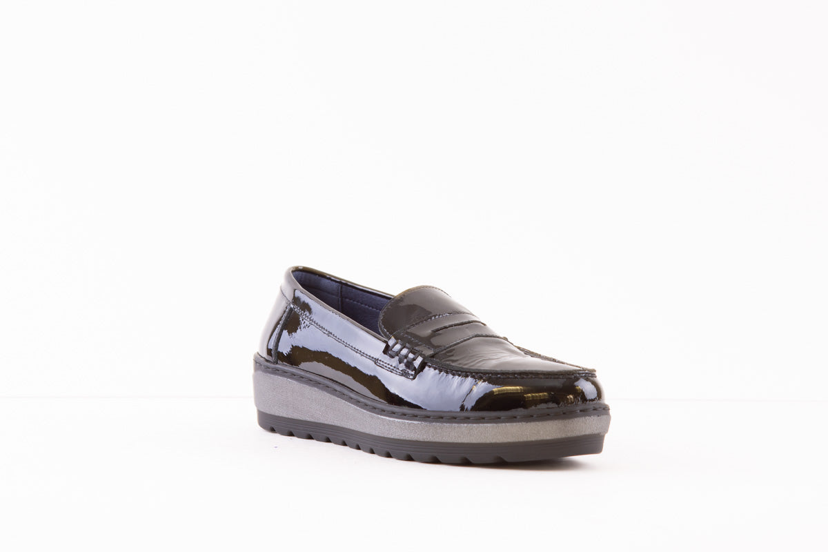 NOTTON - 0151 SLIP-ON SHOE - BLACK PATENT – Victor Dwyer Ladies ...
