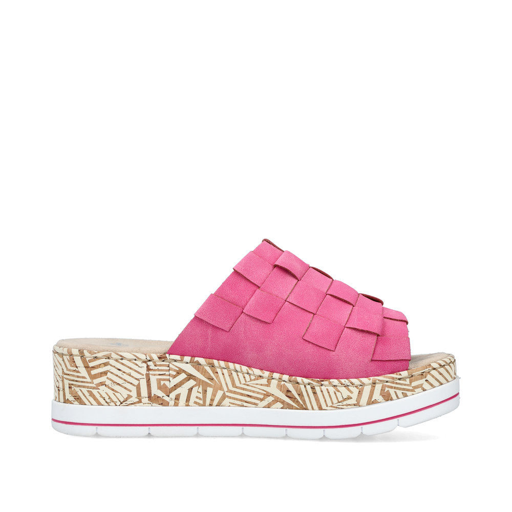 Rieker V3988-31 Pink Flat Fashion Mule for Women – Victor Dwyer Ladies ...